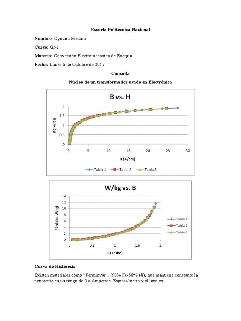 Curva de Histeresis | PDF