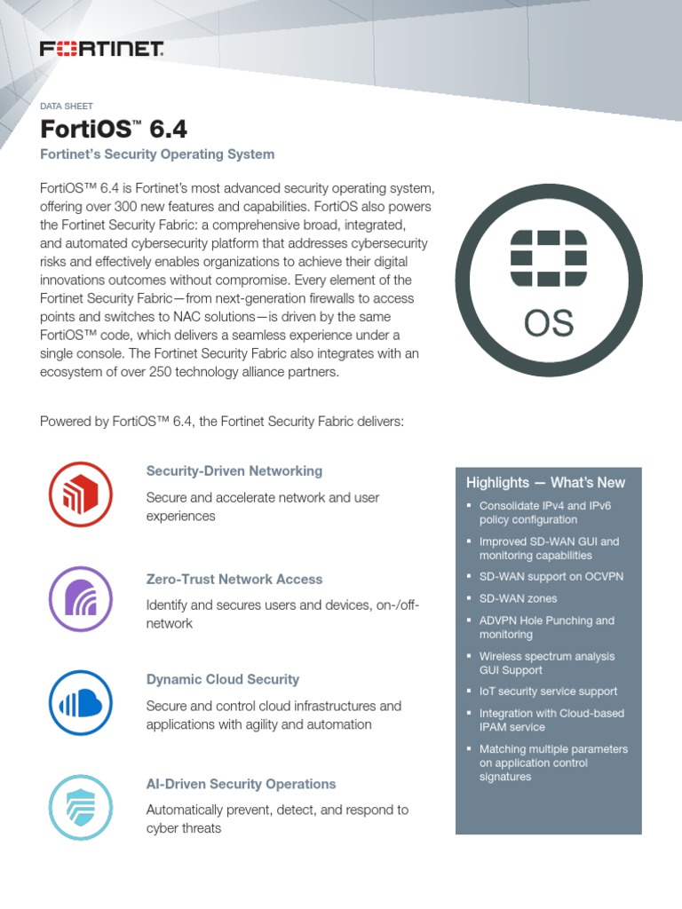 FortiOS PDF | PDF | Cloud Computing | Computer Network
