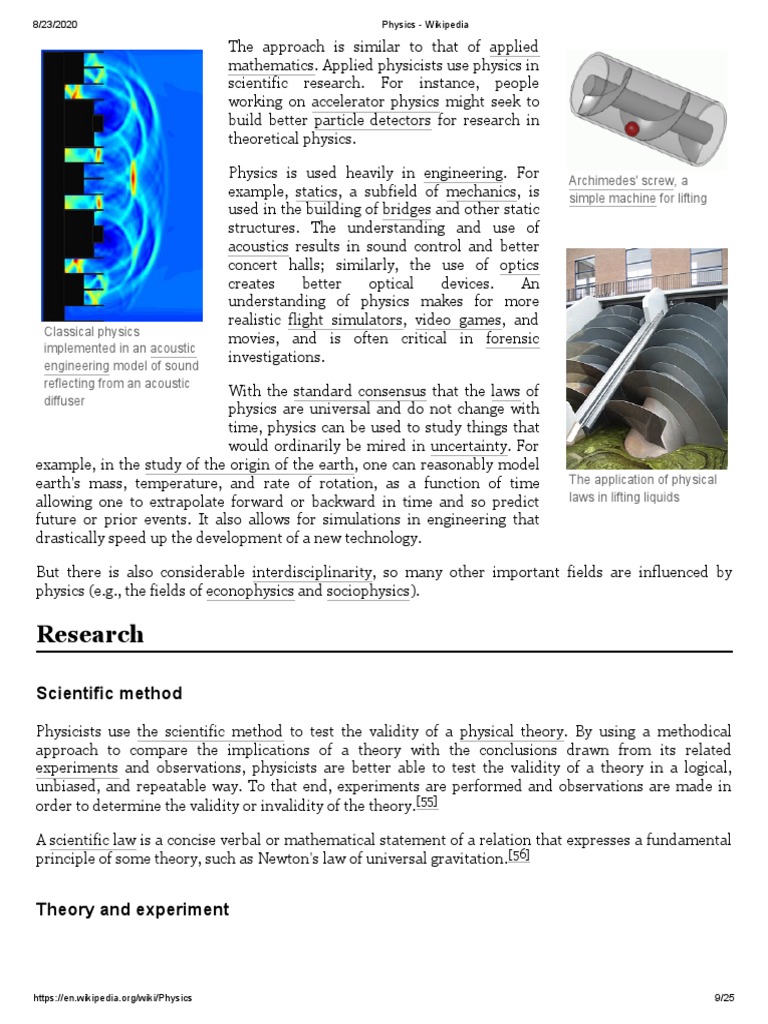 Research: Archimedes' Screw, A Simple Machine For Lifting | PDF ...