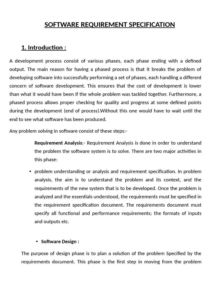 SRS Library Management System | PDF | Software Testing | Specification ...