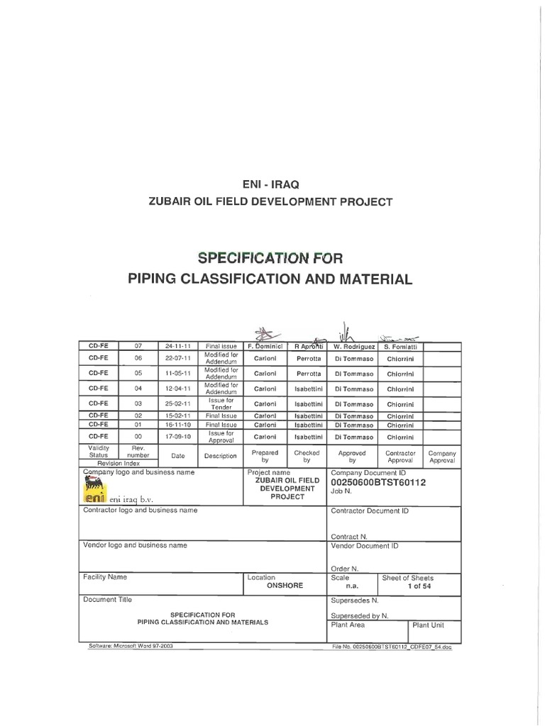 Piping Class DGS New PDF | PDF | Pipe (Fluid Conveyance) | Steel
