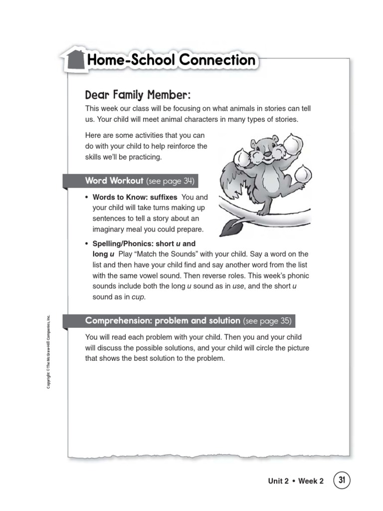 Home-School Connection Home-School Connection: Dear Family Member | PDF ...