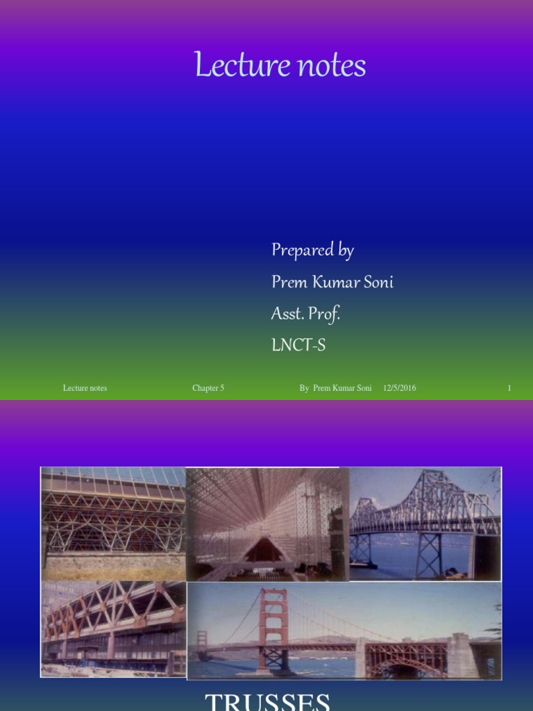 Lecture Notes: Prepared by Prem Kumar Soni Asst. Prof. LNCT-S ...