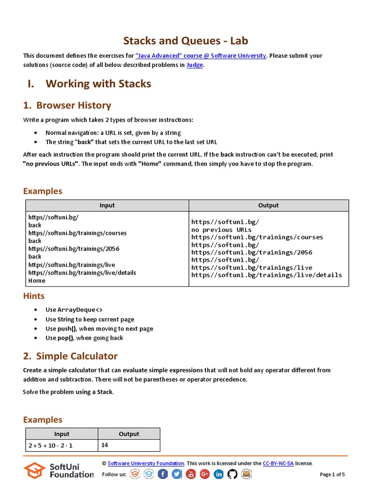 Java-Advanced-Stacks-and-Queues-Lab | Download Free PDF | Computer Program | Programming