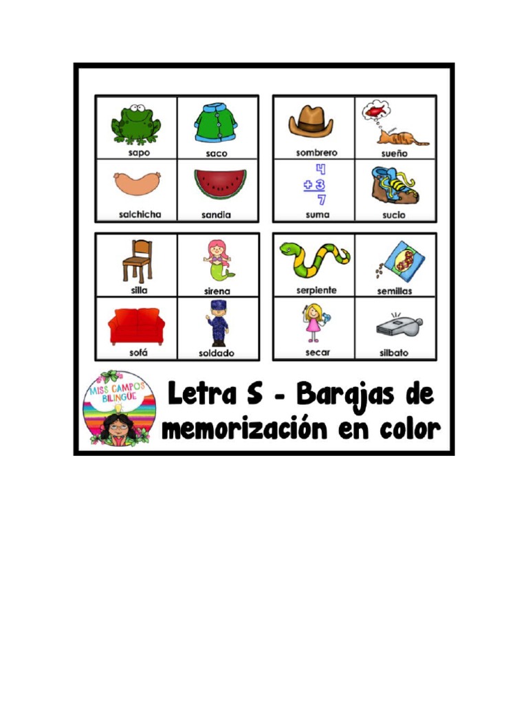 Barajas de Vocabulario A Color | PDF