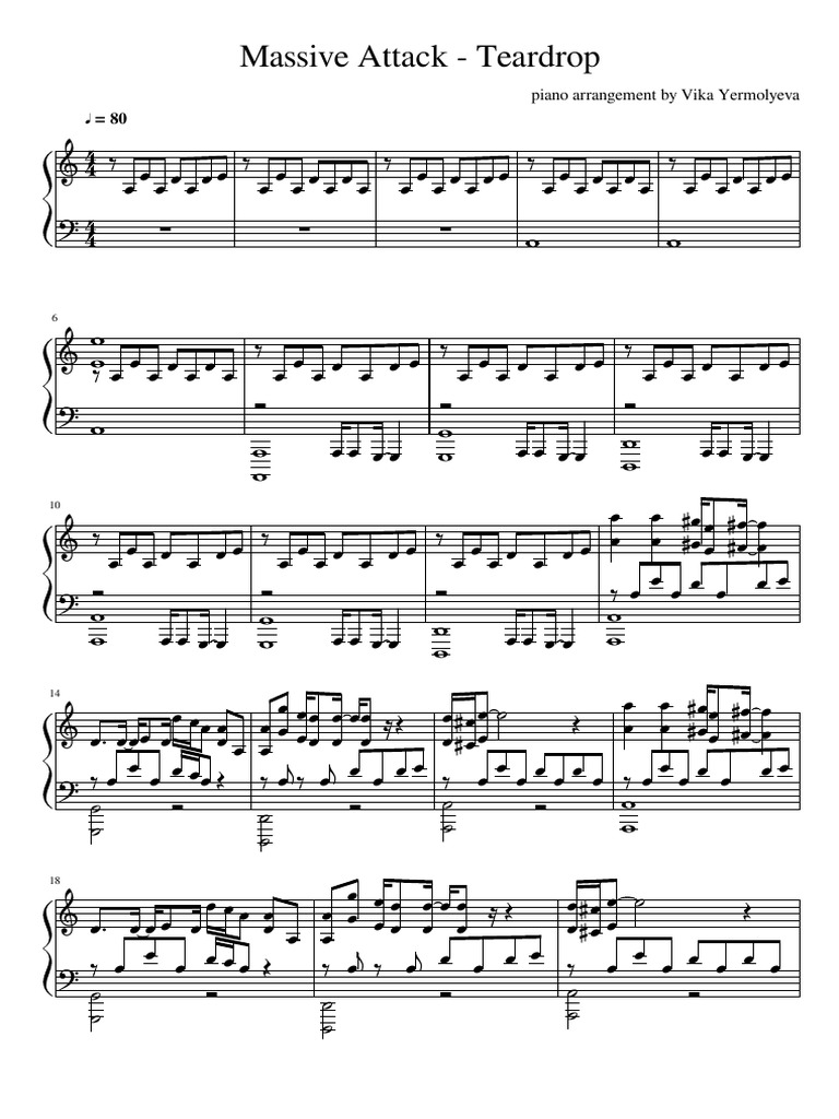 Massive Attack - Teardrop PDF | PDF