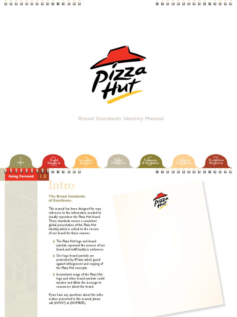 PIZZA HUT Brand Standards Manual Final | PDF | Typefaces | Logos