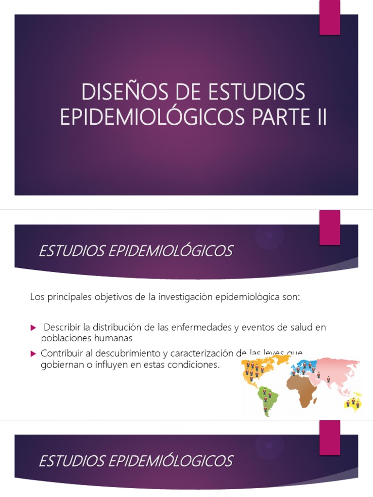 Diseños de Estudios Epidemiologicos Parte Ii | PDF | Ensayo clínico ...