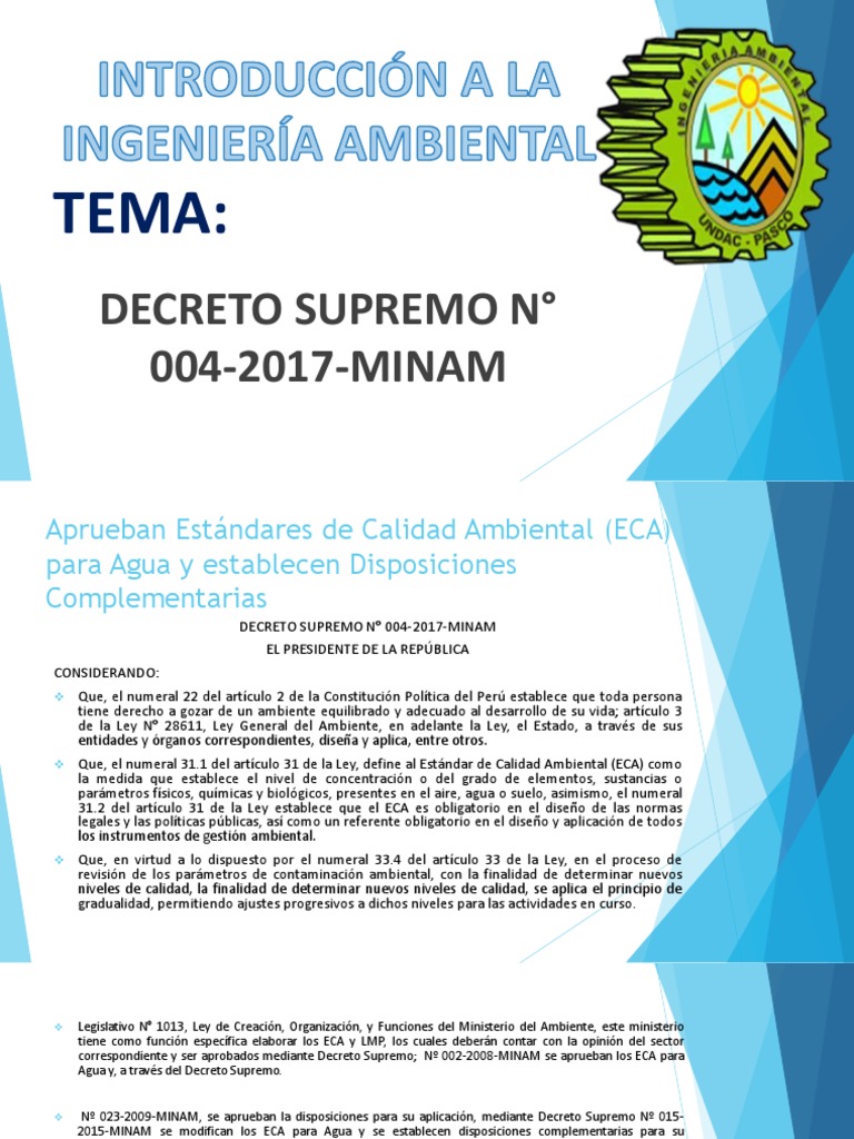 Decreto Supremo #004-2017-MINAM - 02 | PDF | Naturaleza | Science