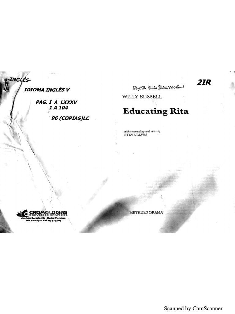 Educating Rita PDF | PDF