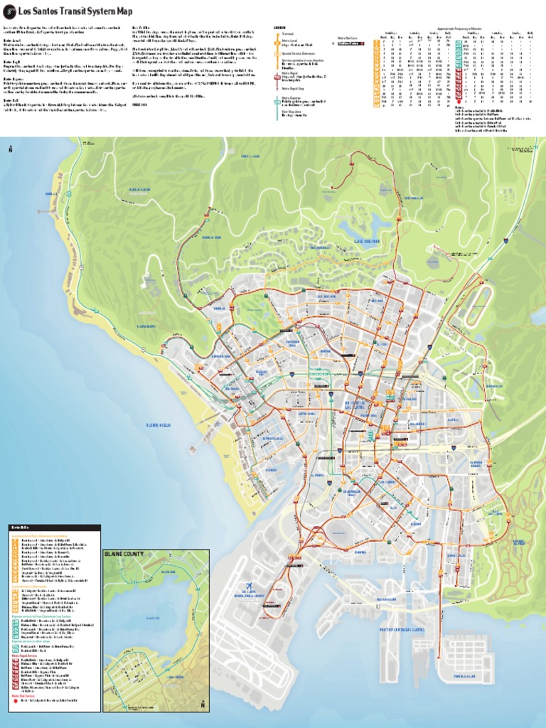 Los Santos Transit System Map PDF | PDF | Fare | Service Industries