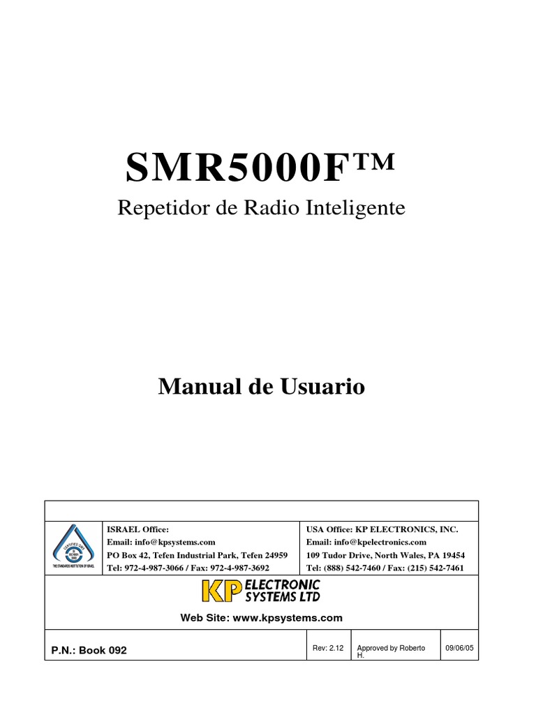 Manual SMR5000F-manual PDF | PDF | Transmisor | Modulación de frecuencia