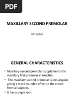 Maxillary Second Premolar | PDF | Dental Anatomy | Dentistry