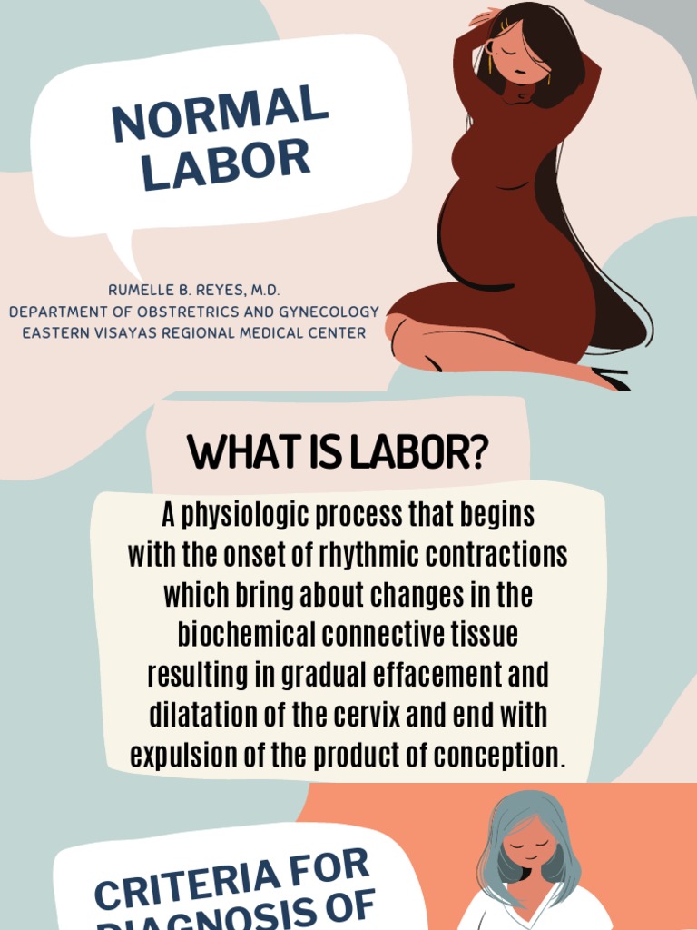 Normal Labor: Rumelle B. Reyes, M.D. Department of Obstretrics and ...