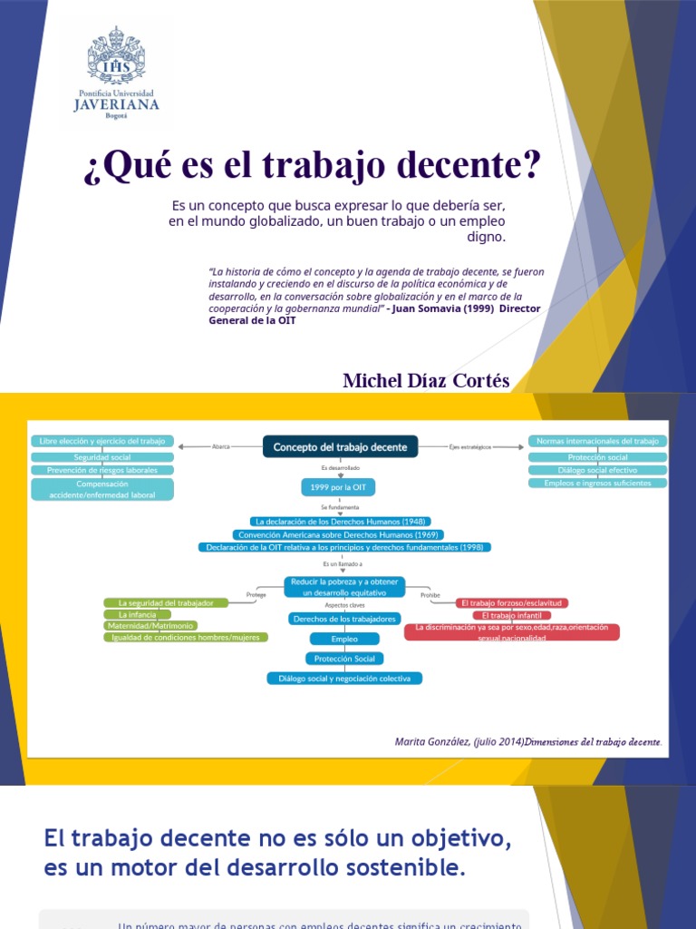 Qué es el trabajo decente | PDF