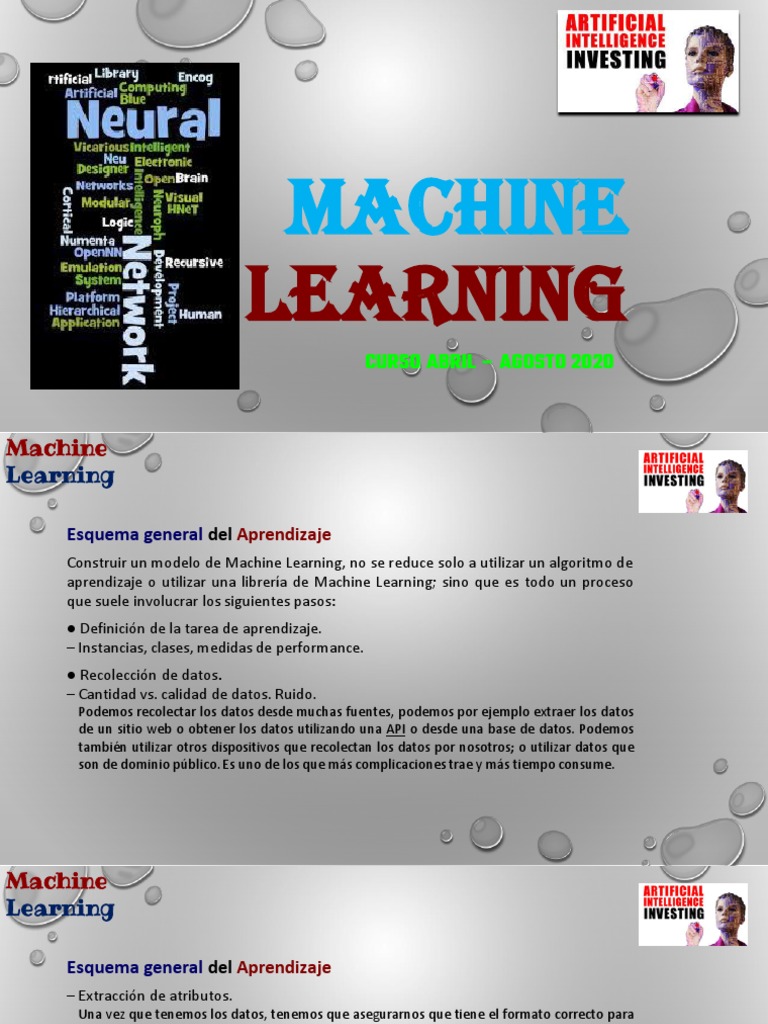 Algoritmos Machine Learning D6-7 8 12-06-2020 | PDF | Aprendizaje ...