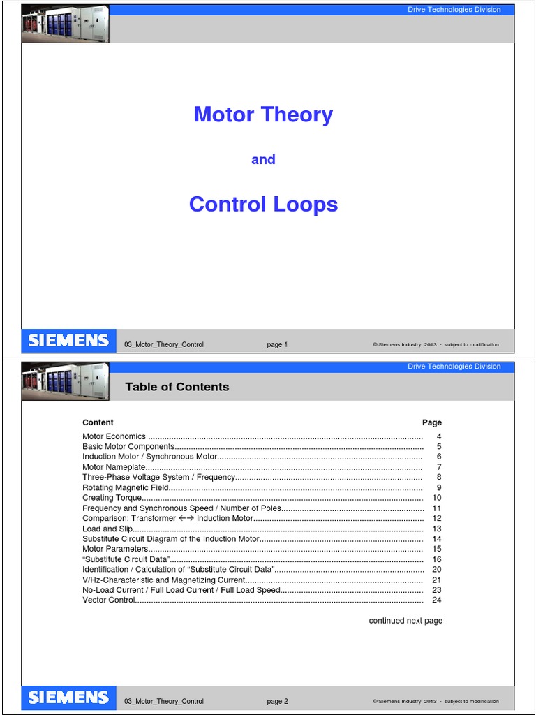 08 Motor Theory Control Pdf Pdf Electric Motor Transformer
