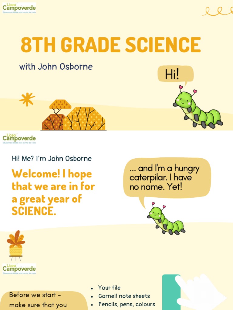 8th Grade Science Introduction | PDF | Science | Science (General)