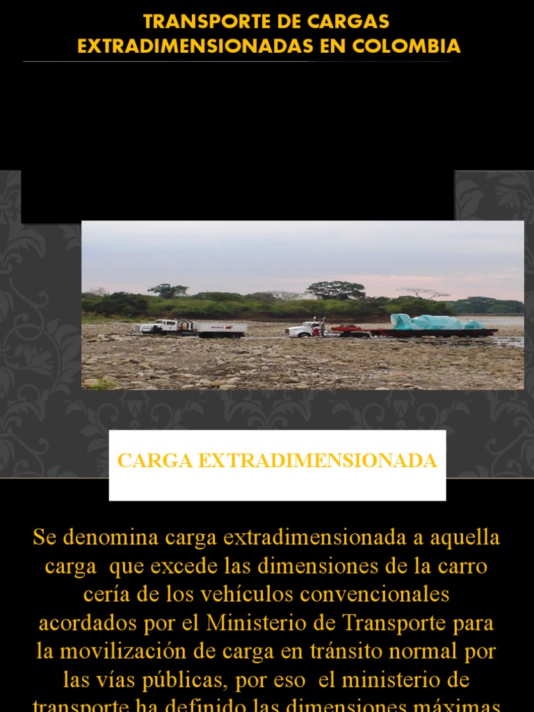 Transporte de Carga Extradimensionada en Colombia | PDF | Seguridad ...