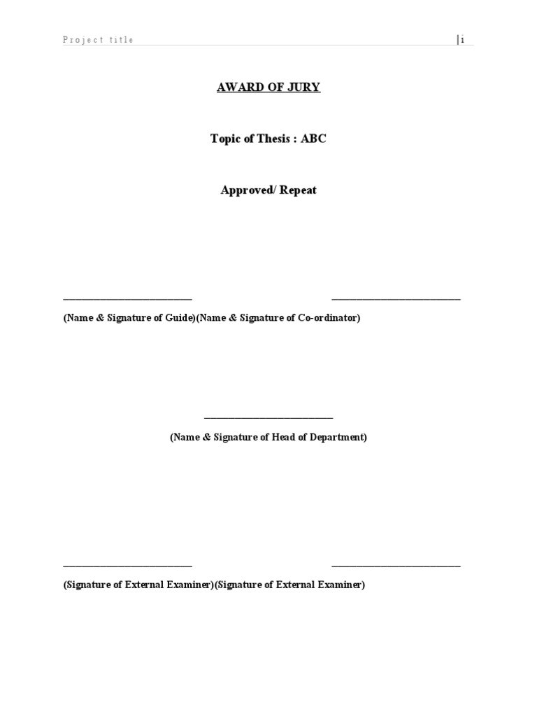 Thesis Report Format 2018-2019 | PDF | Times New Roman | Thesis