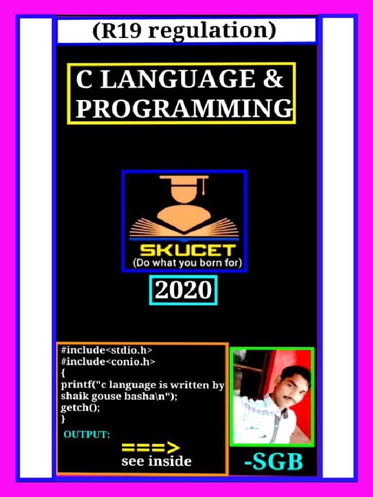 Notes On C Programming (Based On R19 Regulation) (Module-1) - by Shaik ...