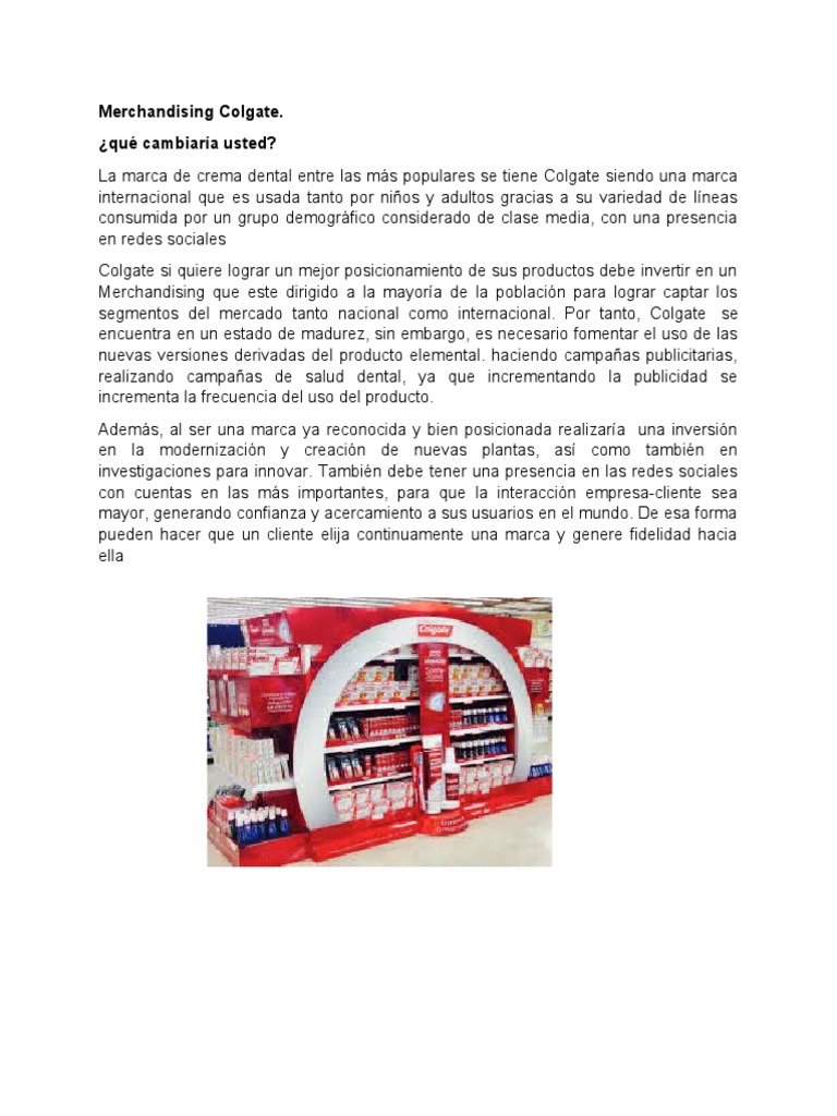 Merchandising Colgate | PDF