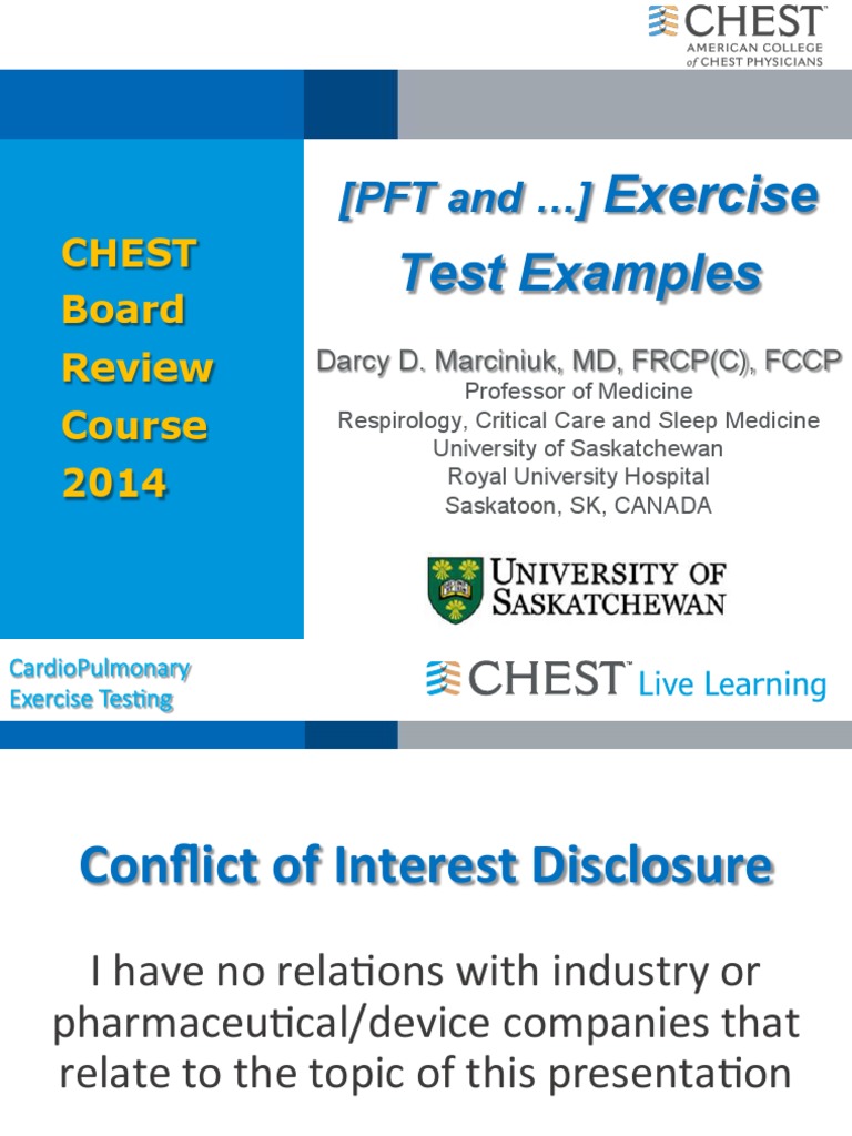 1600 - Friday - PFT and CPET Case Studies - Marciniuk PDF | PDF ...