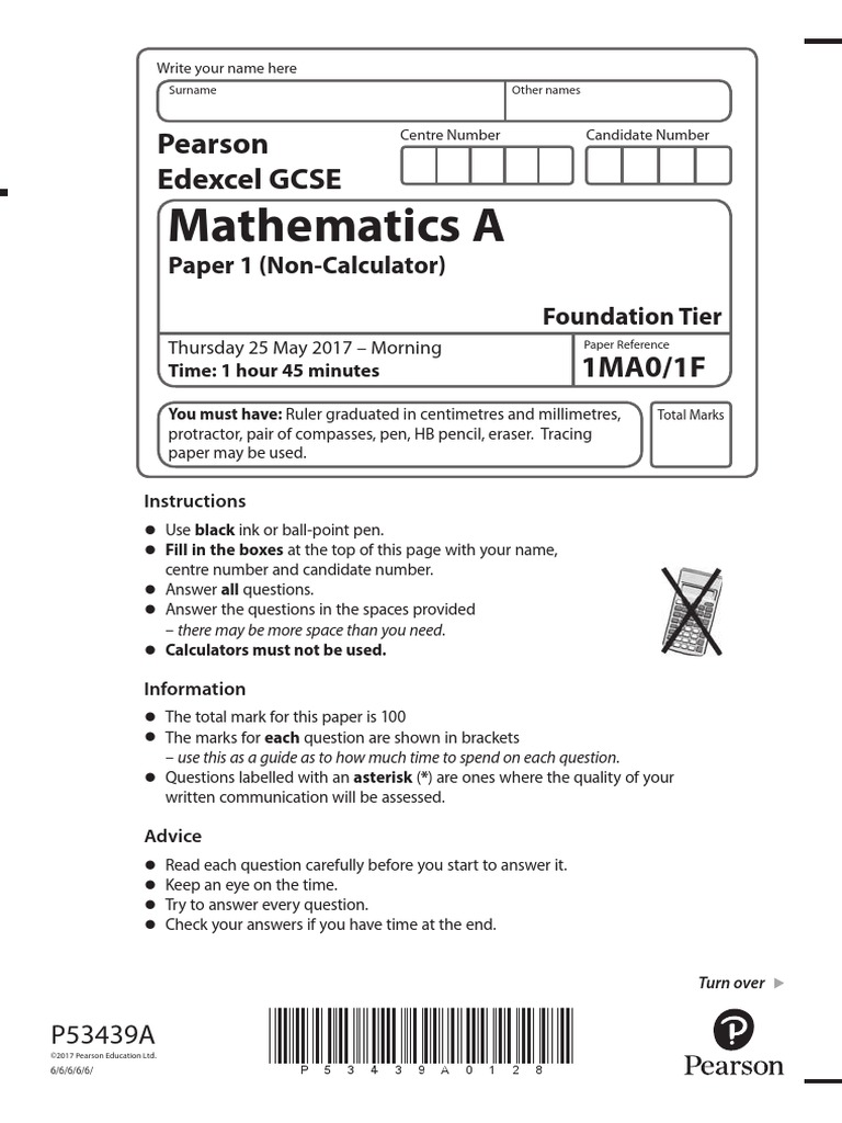 Mathematics A: Pearson Edexcel GCSE | PDF | Geometry | Teaching Mathematics