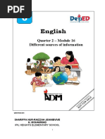 English 6 - Quarter 3 - Module 3 | PDF | Learning | Dictionary