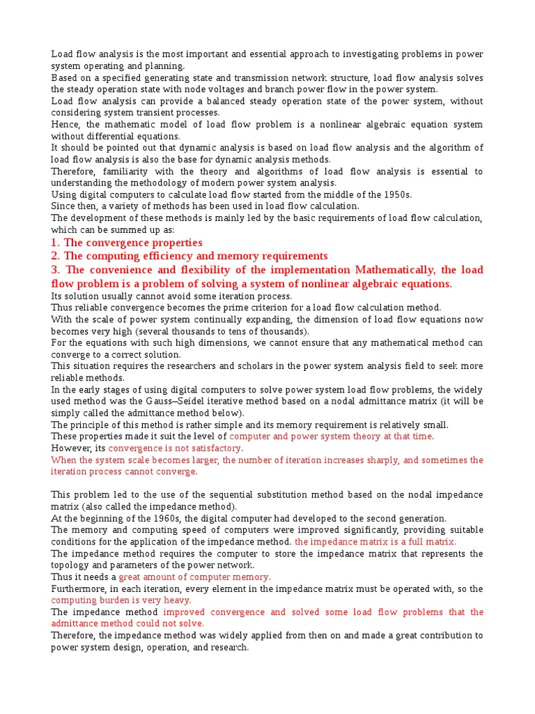 Load Flow Analysis | PDF | Theoretical Computer Science | Computational ...