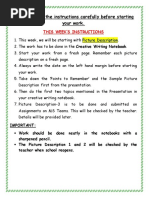 PICTURE DESCRIPTION - Class 4 | PDF | Language Arts & Discipline | Home ...