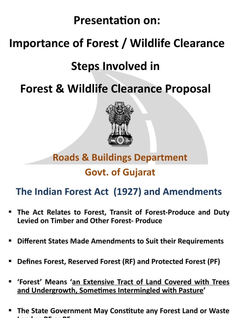 Importance of FC & WILD LIFE Clearances | PDF | Protected Area | Wildlife