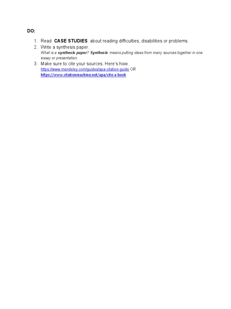 Read CASE STUDIES About Reading Difficulties, Disabilities or Problems ...