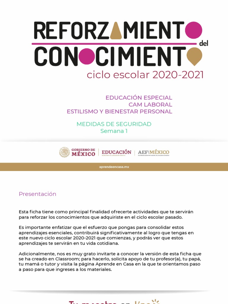 Ees Lab Ta2 s1 01-Medidasdeseguridad | PDF | Bienestar | Medicina