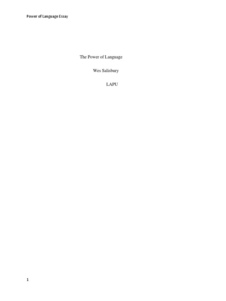 The Power of Language PDF | PDF | Literacy | Language Acquisition