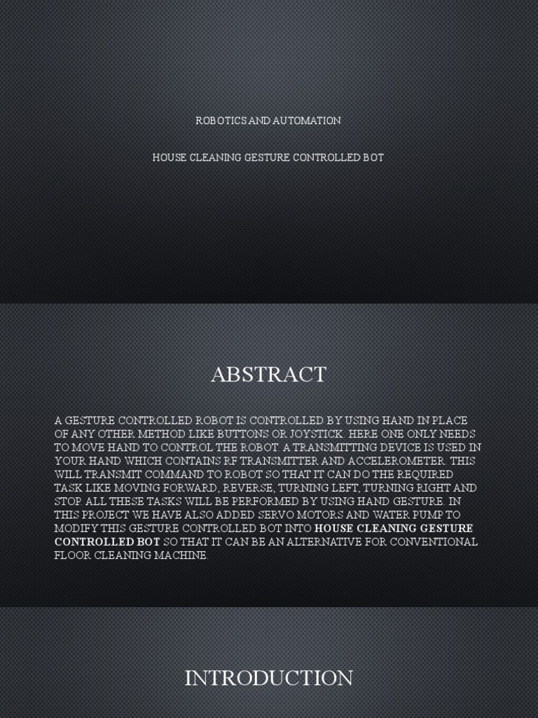 Robotics Project | PDF | Robot | Robotics