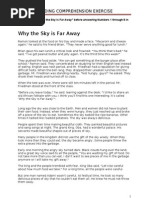 Why the Sky Is Far Away: Folktale Summary | PDF | Mystery, Thriller ...