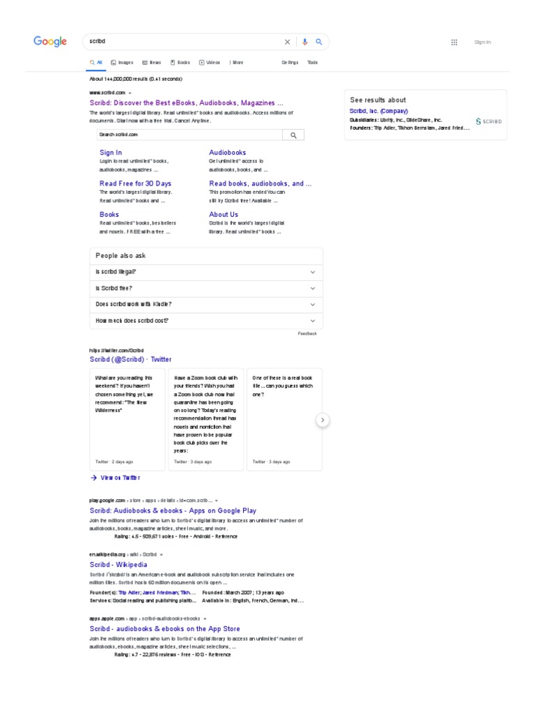 Scribd Sign In | PDF | Scribd | Media Technology