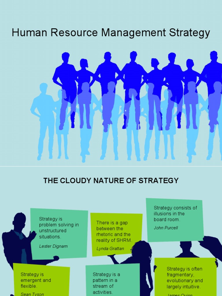 Strategy and HRM | PDF | Strategic Management | Human Resource Management