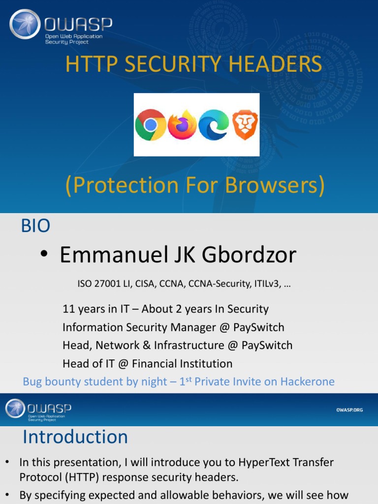 Essential HTTP Security Headers Guide | PDF | Hypertext Transfer ...