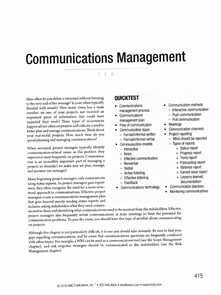 10 - Communications Management - 12 | PDF | Project Management ...