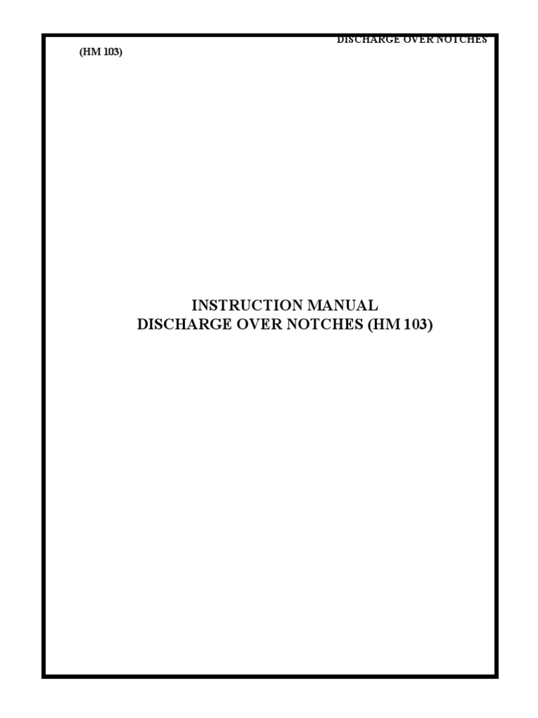 Measuring Discharge over Notches: A Study of Coefficients for ...
