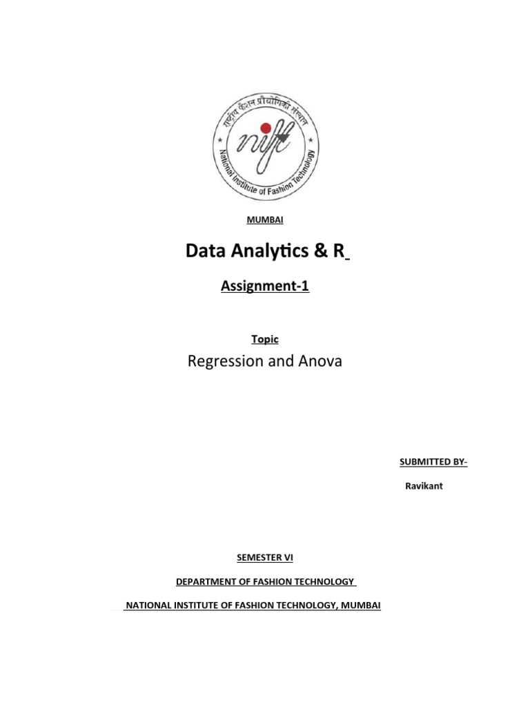 Data Analytics & R: Regression and Anova | PDF | Categorical Variable | Dependent And ...
