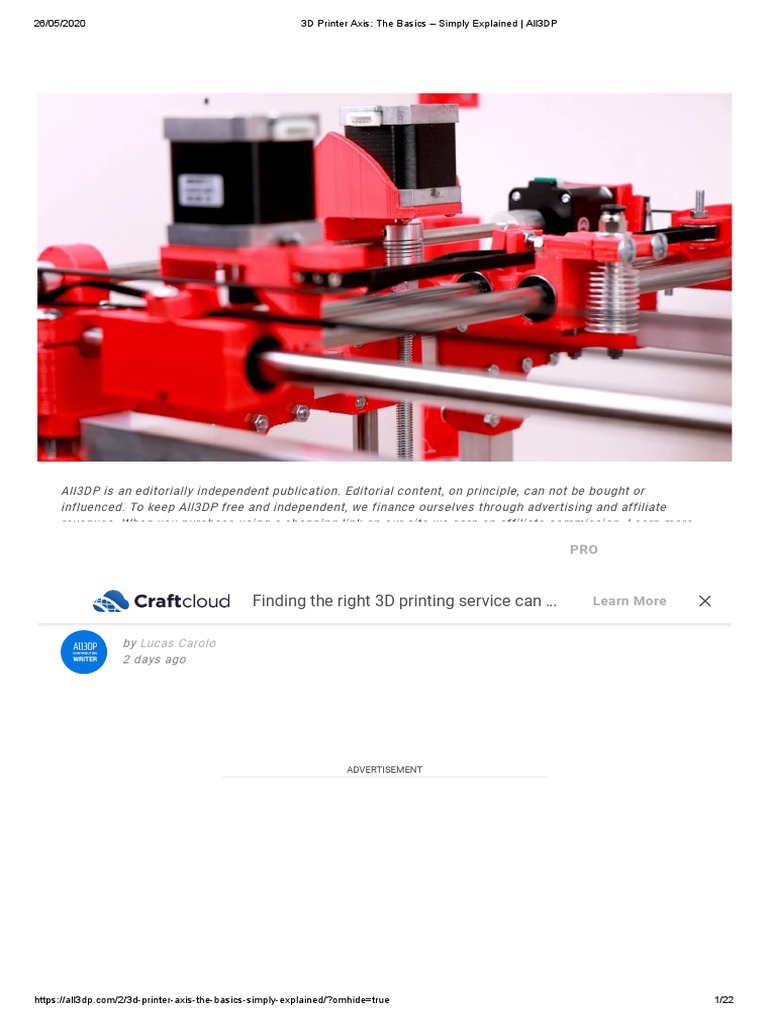 3D Printer Axis - The Basics - Simply Explained - All3DP | PDF ...