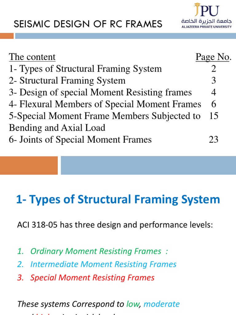 Seismic Design of RC Frames | PDF | Technology & Engineering