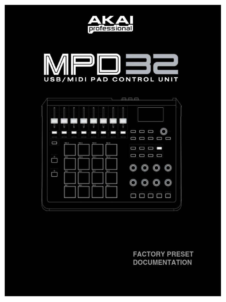 mpd32 Factorypreset Documentation v1 0 00 PDF | PDF | Synthesizer ...