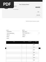 Salary Invoice Template | PDF