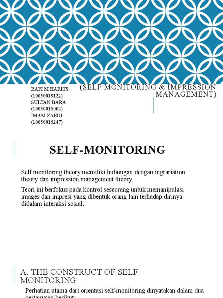 Self Monitoring | PDF