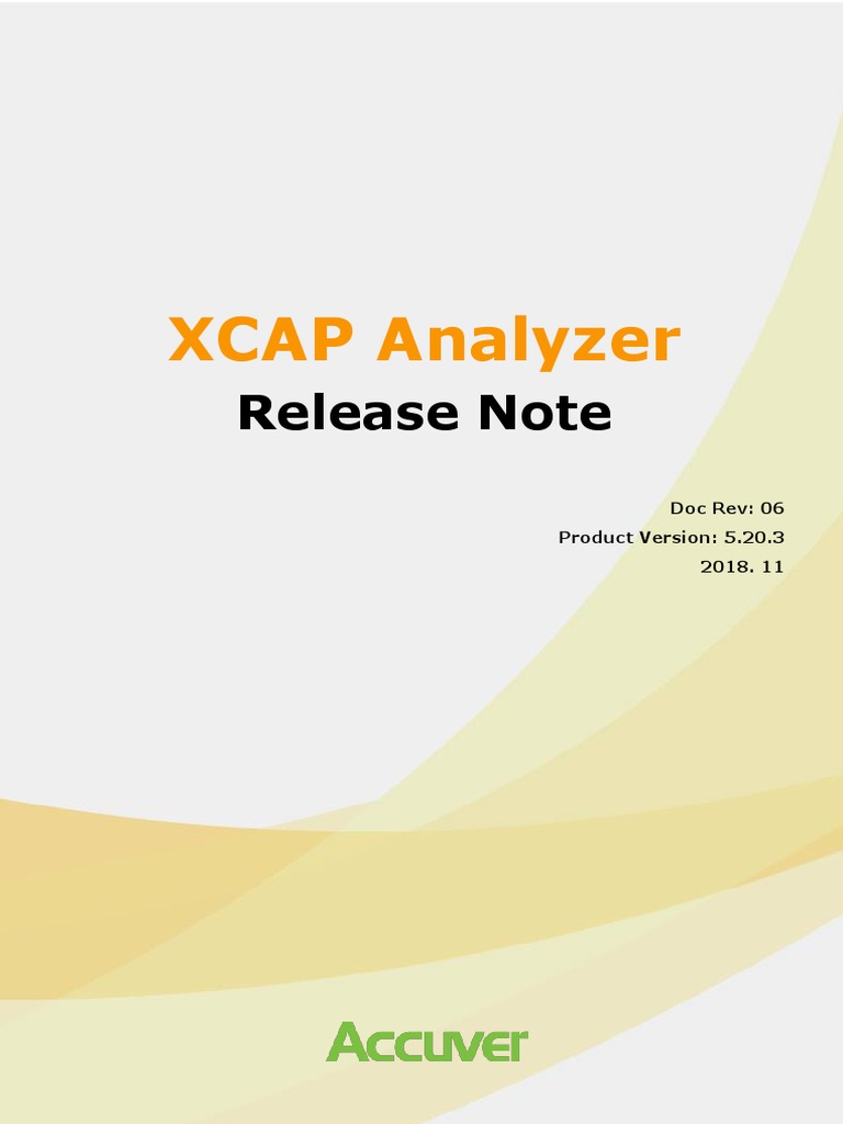 XCAP Analyzer Release Note v5 20.3.1 (Rev6) - 181130 PDF | PDF ...