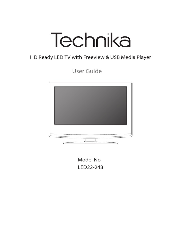 User Guide: HD Ready LED TV With Freeview & USB Media Player | Download ...